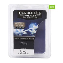 CANDLE-LITE 2er-Set: Duftwachs "Exotic Midnight Petals" in Blau - 2x 56 g - 53% | Kerzen-vasen