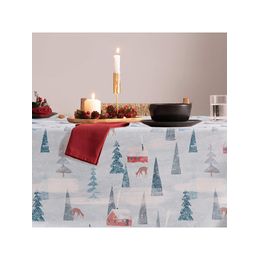 Mint Rugs Tischdecke "Christmas Olaf" in Blau - 64% | Größe 155x240 cm |