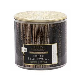 CANDLE-LITE Duftkerze "Tobac Ebonywood" in Wei&szlig; - 396 g - 57% | Kerzen-vasen