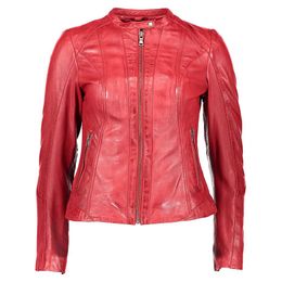 7eleven Lederjacke "Emina" in Rot - 62% | Gr&ouml;&szlig;e 38 | Damenjacken