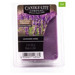 CANDLE-LITE 2er-Set: Duftwachs "Lavender Moss" in Lila - 2x 56 g - 46% | Kerzen-vasen