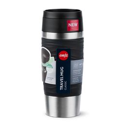 Emsa Thermobecher "Travel Mug Waves" in Schwarz - 360 ml - 42% | Damen-outdoor-ausruestung