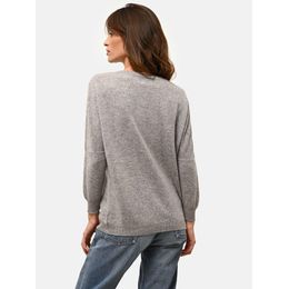 Just Cashmere Kaschmir-Pullover "Rebecca" in Grau - 52% | Gr&ouml;&szlig;e S | Damen-pullover-cardigans