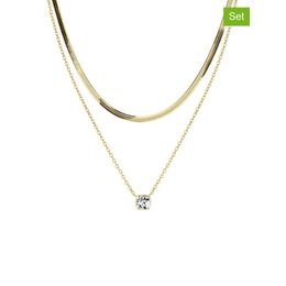 Tamaris 2er-Set: Halsketten mit Schmuckelement - (L)50 cm - 62% | Schmuck
