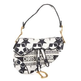 Christian Dior Crossbody Bags - Stars Embroidered Saddle Bag - Gr. unisize - in Blau - f&uuml;r Damen