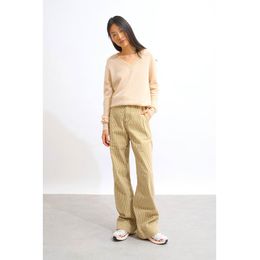 AUTHENTIC CASHMERE Kaschmir-Pullover "Gardoria" in Beige - 64% | Gr&ouml;&szlig;e L | Damen-pullover-cardigans