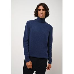 AUTHENTIC CASHMERE Kaschmir-Rollkragenpullover "Martin" in Dunkelblau - 63% | Gr&ouml;&szlig;e S | Herren-plussize