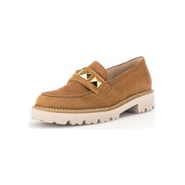 Gabor Leder-Mokassins in Hellbraun - 51% | Gr&ouml;&szlig;e 40 | Damen-schuhe-halbschuhe