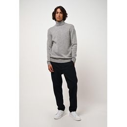 AUTHENTIC CASHMERE Kaschmir-Rollkragenpullover "Martin" in Grau - 63% | Gr&ouml;&szlig;e L | Herren-plussize