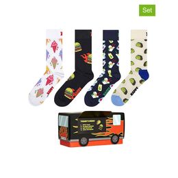 Happy Socks 4tlg. Geschenkset Socken in Bunt - 55% | Größe 41-46 | Herrensocken