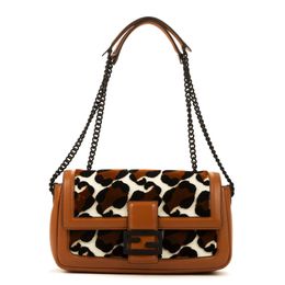 Fendi Crossbody Bags - Baguette Leopard - Gr. unisize - in Braun - f&uuml;r Damen