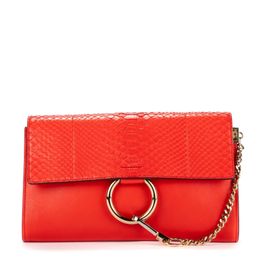 Chlo&eacute; Chlo&eacute; Crossbody Bags - Faye Clutch - Gr. unisize - in Rot - f&uuml;r Damen