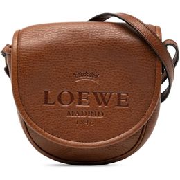 Loewe Hobo Bags - Mini Leather Heritage Crossbody - Gr. unisize - in Braun - f&uuml;r Damen