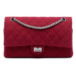Chanel Hobo Bags - Reissue 2.55 Quilted Jersey Double Flap 226 - Gr. unisize - in Rot - f&uuml;r Damen