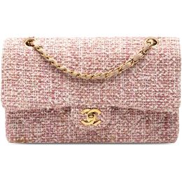 Chanel Hobo Bags - Medium Classic Tweed Double Flap - Gr. unisize - in Gold - f&uuml;r Damen