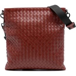 Bottega Veneta Hobo Bags - Nappa Intrecciato Crossbody - Gr. unisize - in Rot - f&uuml;r Damen