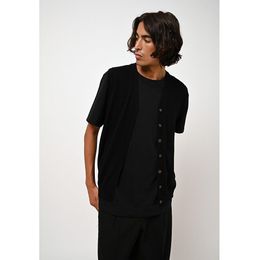 AUTHENTIC CASHMERE Kaschmir-Weste "Hugo" in Schwarz - 64% | Größe S | Herrenjacken