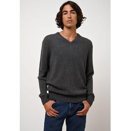 AUTHENTIC CASHMERE Kaschmir-Pullover "Victor" in Anthrazit - 62% | Größe M | Herren-plussize