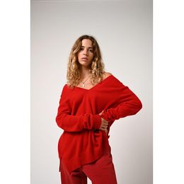 AUTHENTIC CASHMERE Kaschmir-Pullover "Giegn" in Rot - 59% | Größe L | Damen-pullover-cardigans