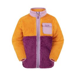 Kamik Teddy-Fleecejacke "Shep" in Lila/ Orange - 33% | Gr&ouml;&szlig;e 128 | Kids-fleecejacken-fleecepullover