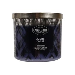 CANDLE-LITE Duftkerze "Azure Coast" in Dunkelblau - 396 g - 43% | Kerzen-vasen