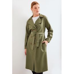 Happiness Istanbul Trenchcoat in Khaki - 61% | Größe 38 | Damenjacken