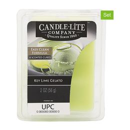 CANDLE-LITE 2er-Set: Duftwachs "Key Lime Gelato" in Grün - 2x 56 g - 53% | Kerzen-vasen