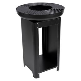 Alpina Feuerstelle in Schwarz - (H)90 x &Oslash; 61 cm - 60% | Gartendekoration