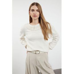 Trendyol Pullover in Wei&szlig; - 48% | Gr&ouml;&szlig;e S | Damen-pullover-cardigans