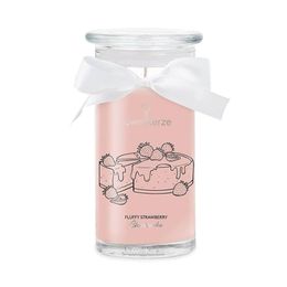 Juwelkerze Duftkerze mit Armkette "Fluffy Strawberry & Cheesecake" - 400 g - 51% | Kerzen-vasen