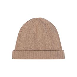 AUTHENTIC CASHMERE Kaschmir-M&uuml;tze "Scott" in Beige - 37% | Herren-accessoires-sport