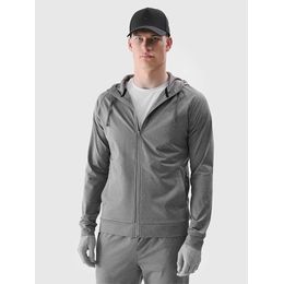 4F Sweatjacke in Grau - 65% | Gr&ouml;&szlig;e M | Herren-sweatshirts-jacken