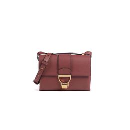 Coccinelle Leder-Henkeltasche in Bordeaux - (B)23 x (H)17 x (T)7 cm - 43% | Damen-taschen
