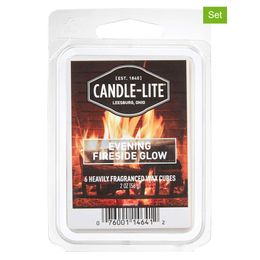 CANDLE-LITE 2er-Set: Duftwachs "Evening Fireside Glow" in Weiß - 2x 56 g - 31% | Kerzen-vasen