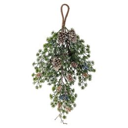 Bloomingville K&uuml;nstliches Tannengesteck in Gr&uuml;n - (B)23 x (H)46 x (T)8 cm - 10% | Kerzen-vasen