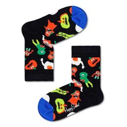 Happy Socks Socken "Halloween Monsters" in Schwarz/ Bunt - 58% | Größe 22-24 | Babysocken-strumpfhosen