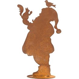 POSIWIO Dekoaufsteller "Weihnachtmann" in Hellbraun - (B)28 x (H)48 cm - 10% | Gartendeko