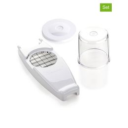 Genius 3tlg. Zwiebel- & Gemüsechneider-Set ''Nicer Dicer'' in Weiß - 17% | Kuechenhelfer