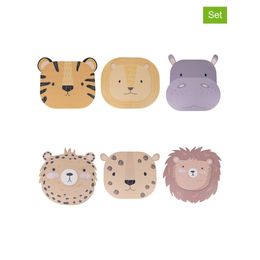 Villa d ́Este 6er-Set: Tischsets "Le Petit Safari" in Bunt - &Oslash; 38 cm - 41% | Tischwaesche