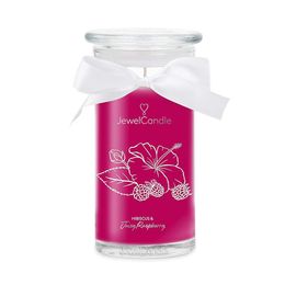 Juwelkerze Duftkerze mit Armkette "Hibiscus & Juicy Raspberry" - 400 g - 45% | Kerzen-vasen