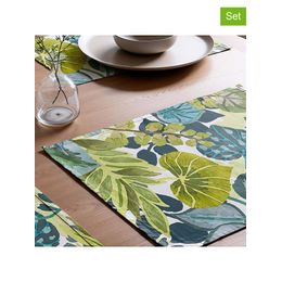 Mint Rugs 2er-Set: Tischsets "Indira" in Grün/ Türkis - (L)50 x (B)40 cm - 52% | Größe 50x40 cm |