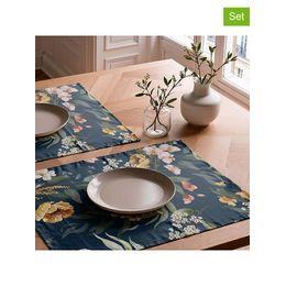 Mint Rugs 2er-Set: Tischsets "Kendra" in Dunkelblau - (L)50 x (B)40 cm - 65% | Größe 50x40 cm |