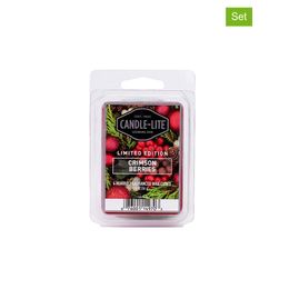 CANDLE-LITE 2er-Set: Duftwachs "Crimson Berries" in Rot - 2x 56 g - 38% | Kerzen-vasen