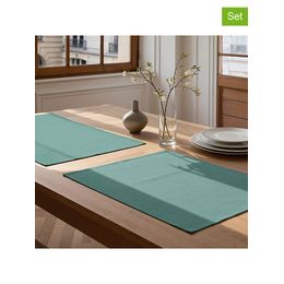 Mint Rugs 2er-Set: Tischsets "Bria" in Mint - (L)50 x (B)40 cm - 60% | Größe 50x40 cm |