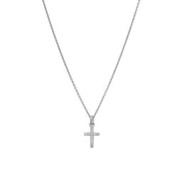 Lyomi Herren LYOMI Kette mit Anh&auml;nger &raquo;585/- Wei&szlig;gold 11 synth. Diam. 0,09ct.&laquo;