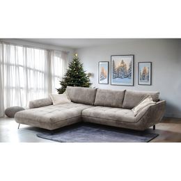 exxpo - sofa fashion Ecksofa &raquo;Biarritz modern und elegantes Mega Sofa mit tollem Sitzkomfort, L-Form&laquo; XXL&ndash; Longchair Ecke in hochwertiger Verarbeitung