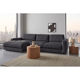 Home Affaire Ecksofa &raquo;Bloomfield, elegant, viel Platz, Mega Couch, Breite 303cm, L-Form&laquo; extra tiefe Sitzfl&auml;che, wahlweise mit Sitztiefenverstellung 