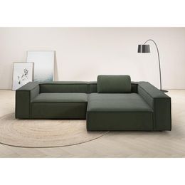 Home Affaire Ecksofa &raquo;Watertown, moderne XXL L-Form, 306 cm breit&laquo; Komfortabel mit tiefer Sitzfl&auml;che &ndash; ideal f&uuml;r gro&szlig;e Wohnr&auml;ume gr&uuml;n 95% Polyester, 5