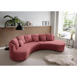 Home Affaire Ecksofa &raquo;Limoncello organische Formensprache, OTTOs Choice, L-Form&laquo; ergonomische Form rot 100% Polyester