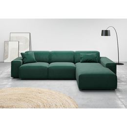 Home Affaire Ecksofa &raquo;Glimminge auch in Breitcord, Feincord, Boucl&eacute; + Easy care-Bezug&laquo; L-Form, Breite 294, Zierkissen gr&uuml;n 95% Polyester, 5% Nylon